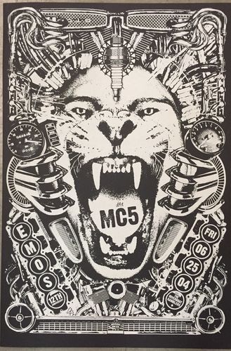 Poster - DKT / MC5 "Emo's 12th Anniversary" feat. Riverboat Gamblers,